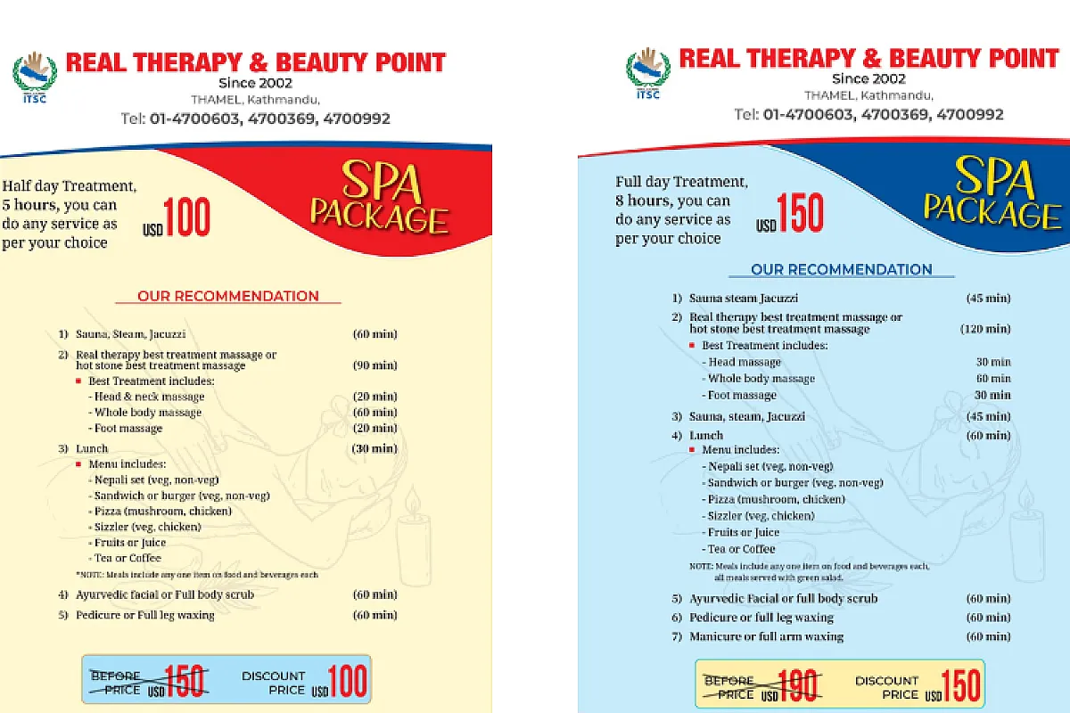Best Spa Packages in Kathmandu | Real Therapy Spa Nepal